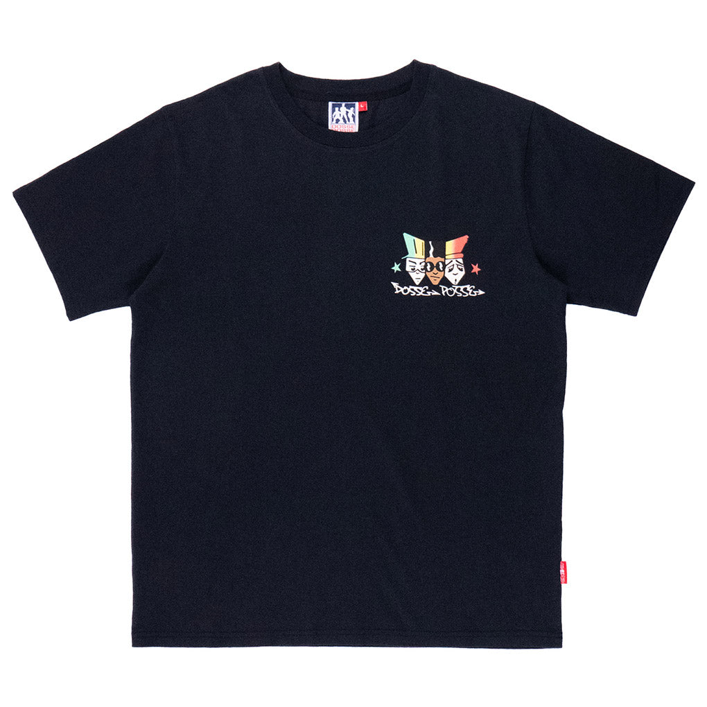 3 Heads Black Dosse Posse T-Shirt – Junglist Network