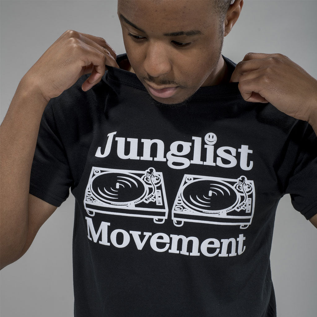 Junglist Movement T-Shirt Black | Junglist T-Shirts | Junglist Network