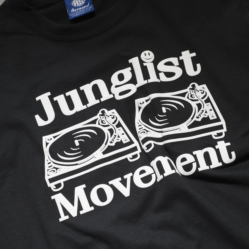 Junglist Movement T-Shirt Black | Junglist T-Shirts | Junglist Network