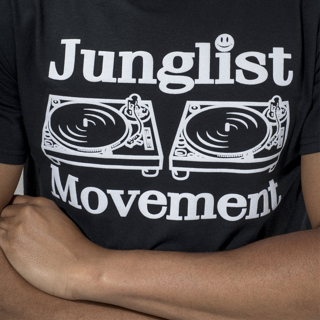 Junglist Movement T-Shirt Black | Junglist T-Shirts | Junglist Network
