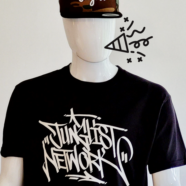 Junglist Network Tag Black T Shirt | Junglist Clothing | Junglist Network