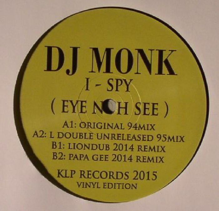 DJ Monk - I-Spy - 12" Vinyl – Junglist Network